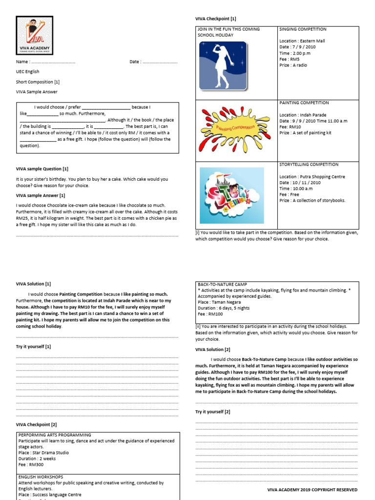 Short Composition | PDF