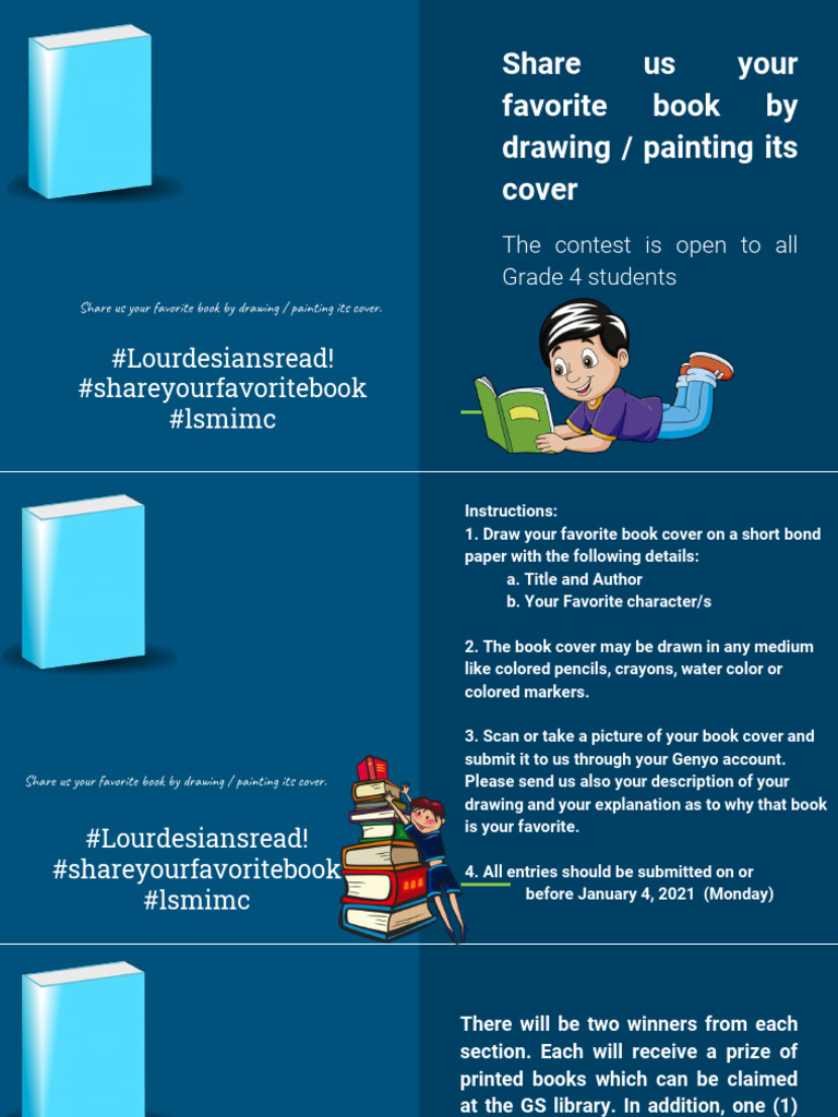 LSM IMC Bookmonth GR 4 Book Promotion Book Cover Contest | PDF