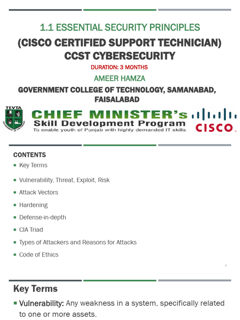 Topic_1.1-Essential Security Principles | PDF | Security | Computer Security