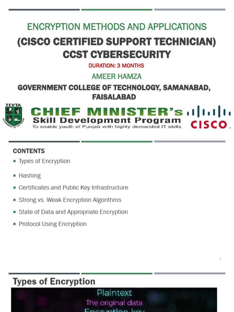 Topic - 1.4-Encryption Methods and Applications | PDF | Public Key ...