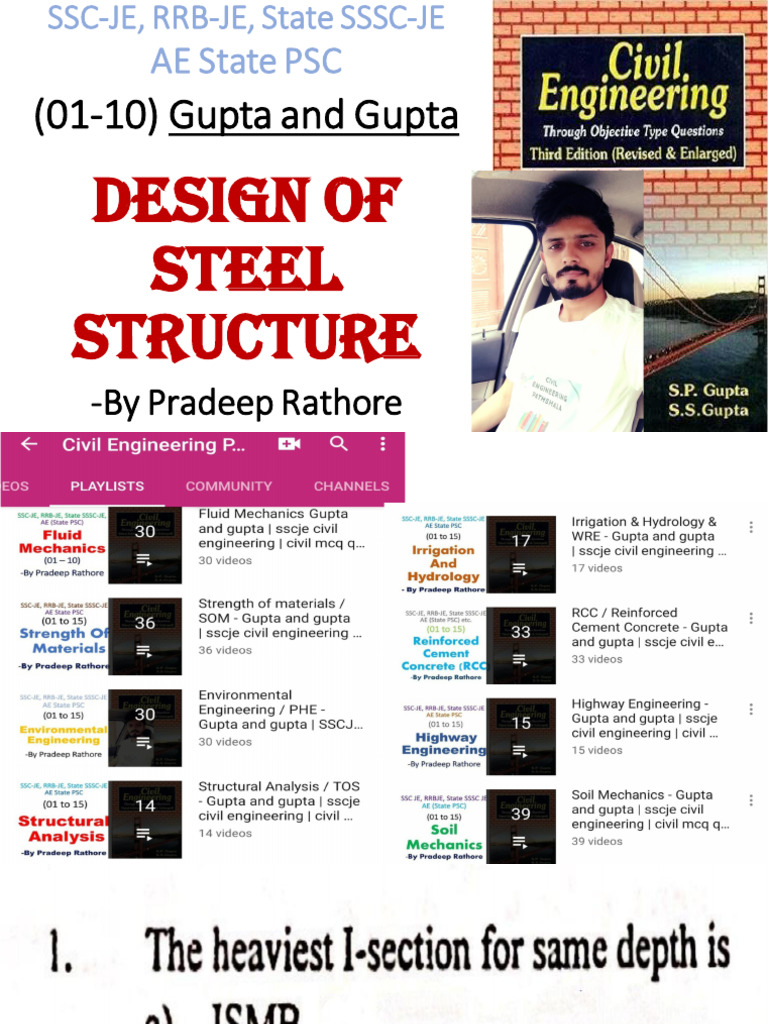 Steel (01-100) - Gupta & Gupta | PDF | Stress (Mechanics) | Structural ...