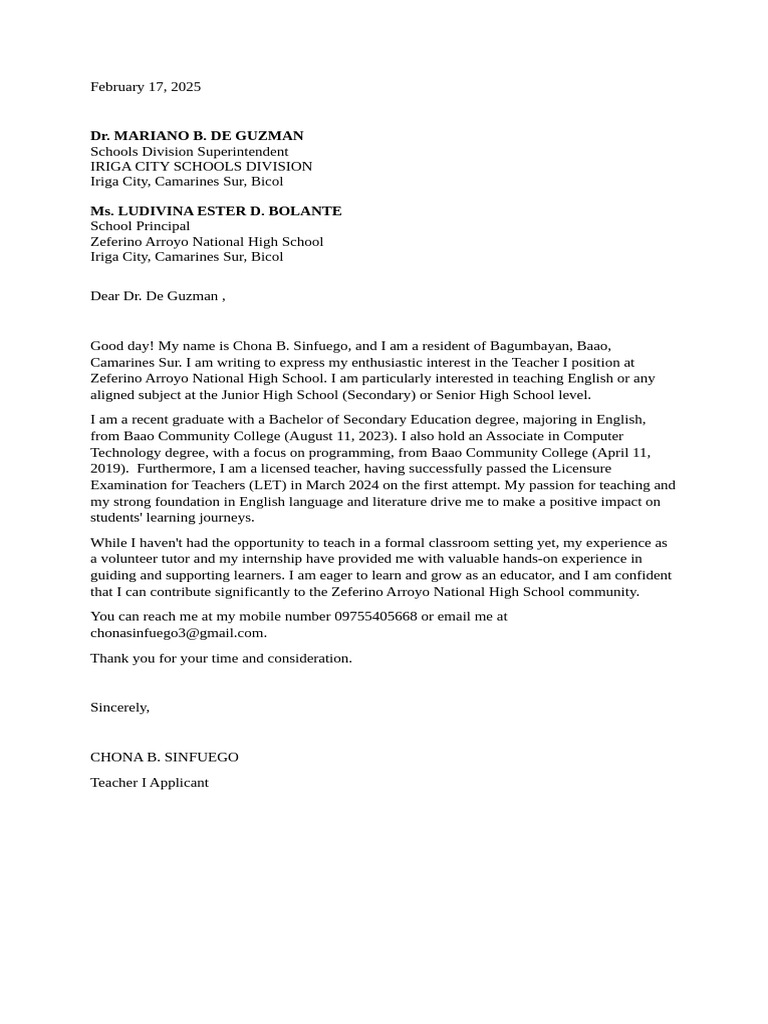 Updated Apllication 2025 | PDF | Teachers | Teaching