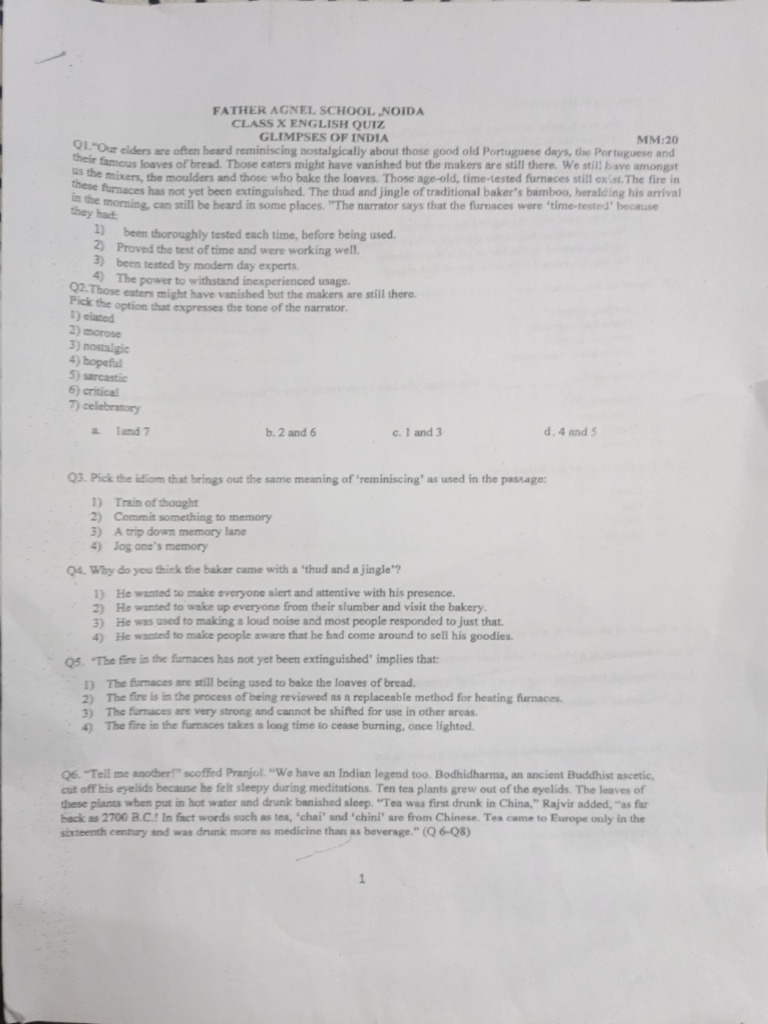 Tomorrow's English Test Preparation | PDF