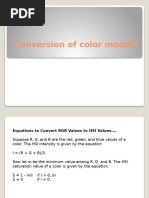 How To Convert Color From RGB To HSI | PDF