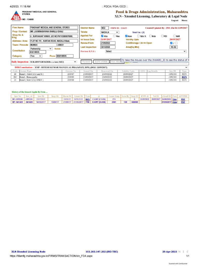 Fdca - Fda - DCD | PDF