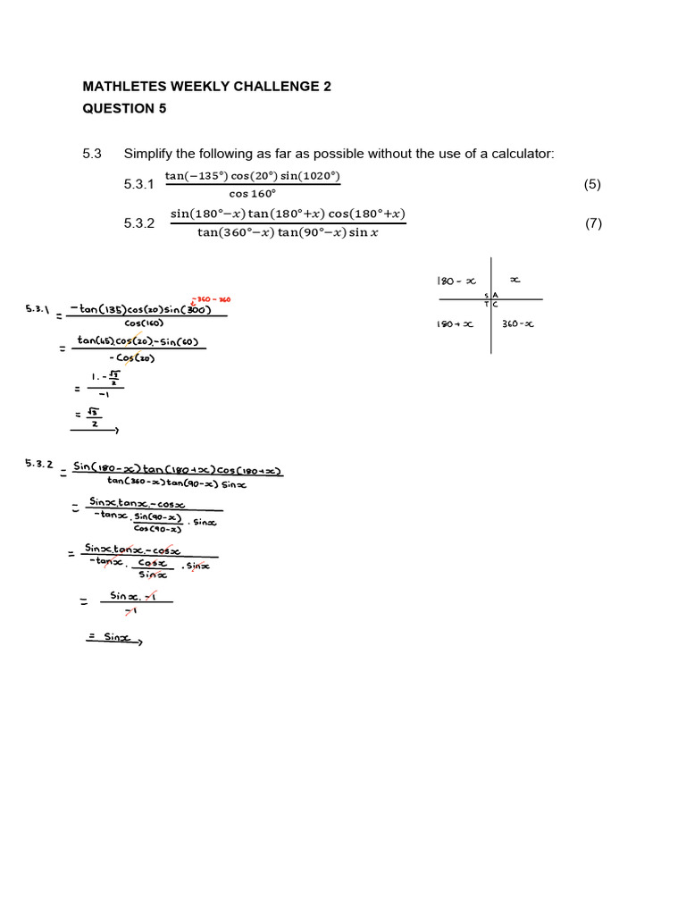 Mathletes Weekly Challenge 2 | PDF