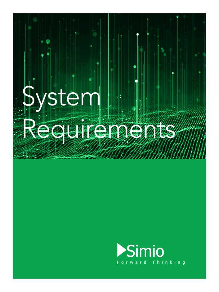 Simio System Requirements | PDF | 64 Bit Computing | Microsoft Windows