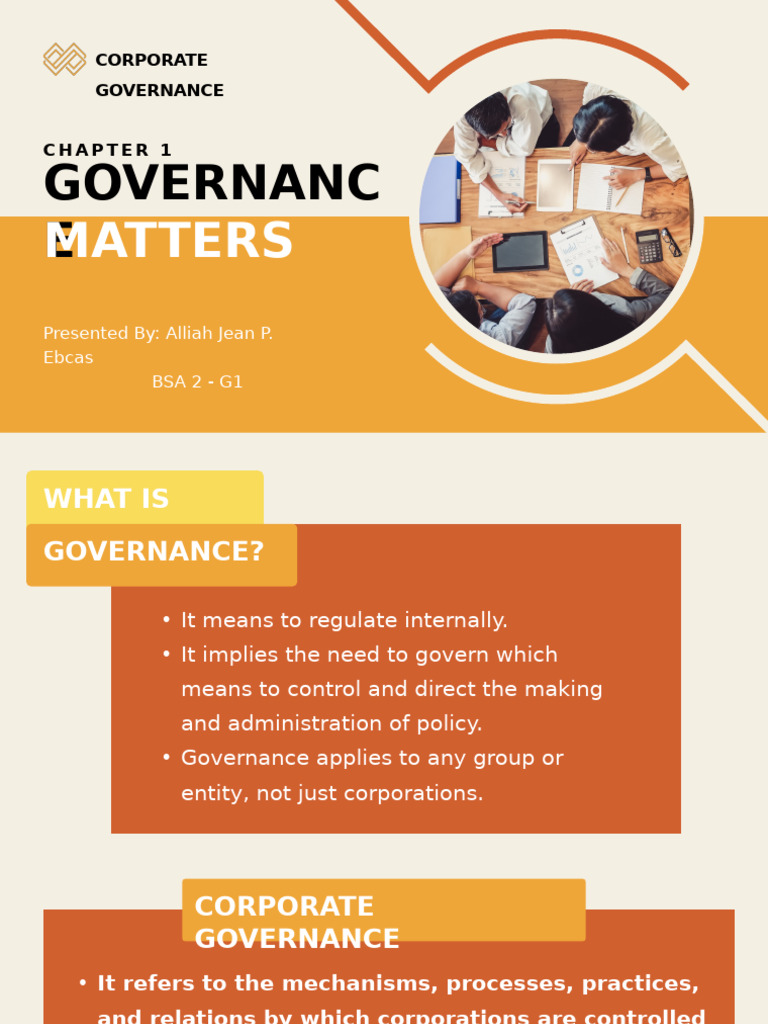 Chapter1 Gov.matters Ebcas | PDF | Governance | Business