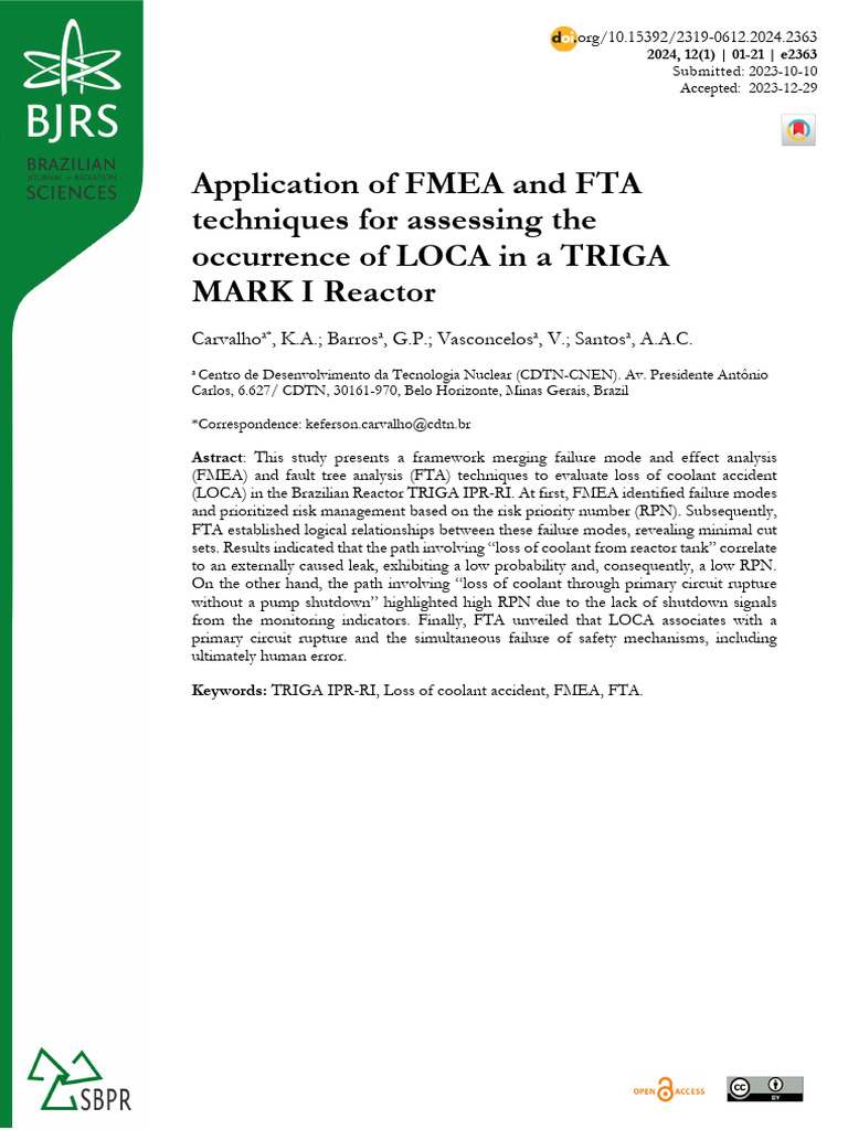 Application_of_FMEA_and_FTA_techniques_for_assessi | PDF | Nuclear Fuel ...