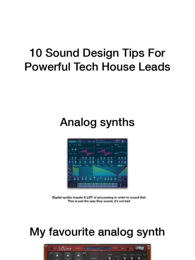 10 Sound Design Tips For Leads | PDF | Sound | Music Production