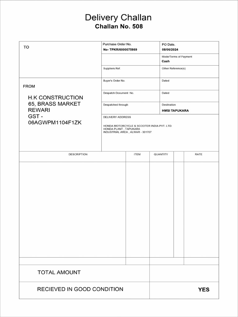 Challan No 508 | PDF