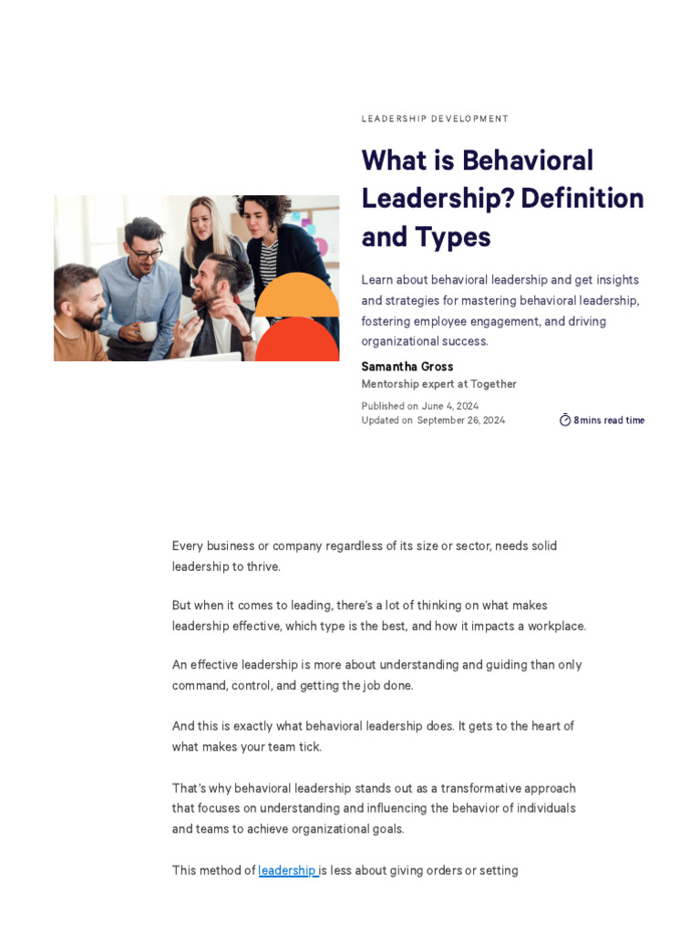 What is Behavioral Leadership_ Definition and Types _ Together ...