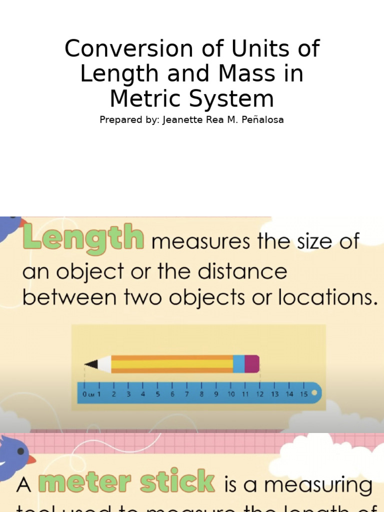 Metric Mass Conversion Examples | PDF