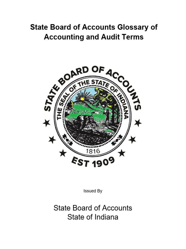 Accounts Glossary of Accounting and Audit Terms | PDF | Internal Control | Audit