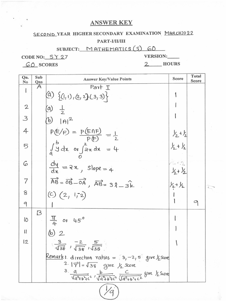 SY27 Maths Sci 60 | PDF