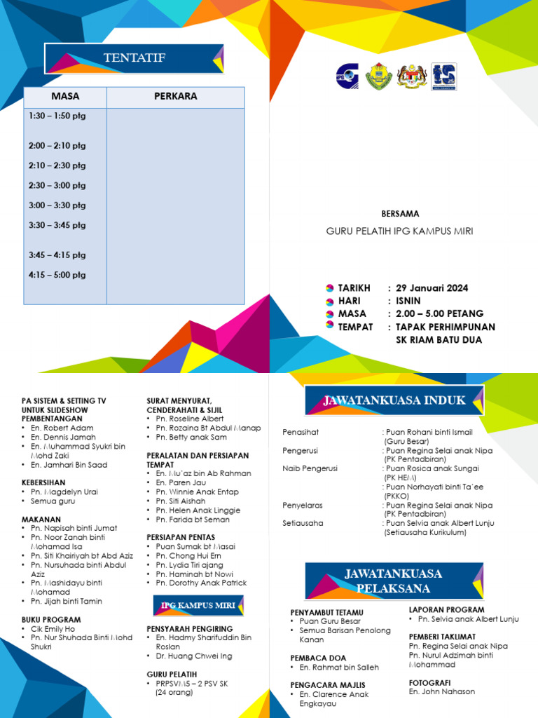 Buku Program Program Lapangan Kursus Edup3153 Pentaksiran Dalam Pendidikan & Kursus Edup3143 ...