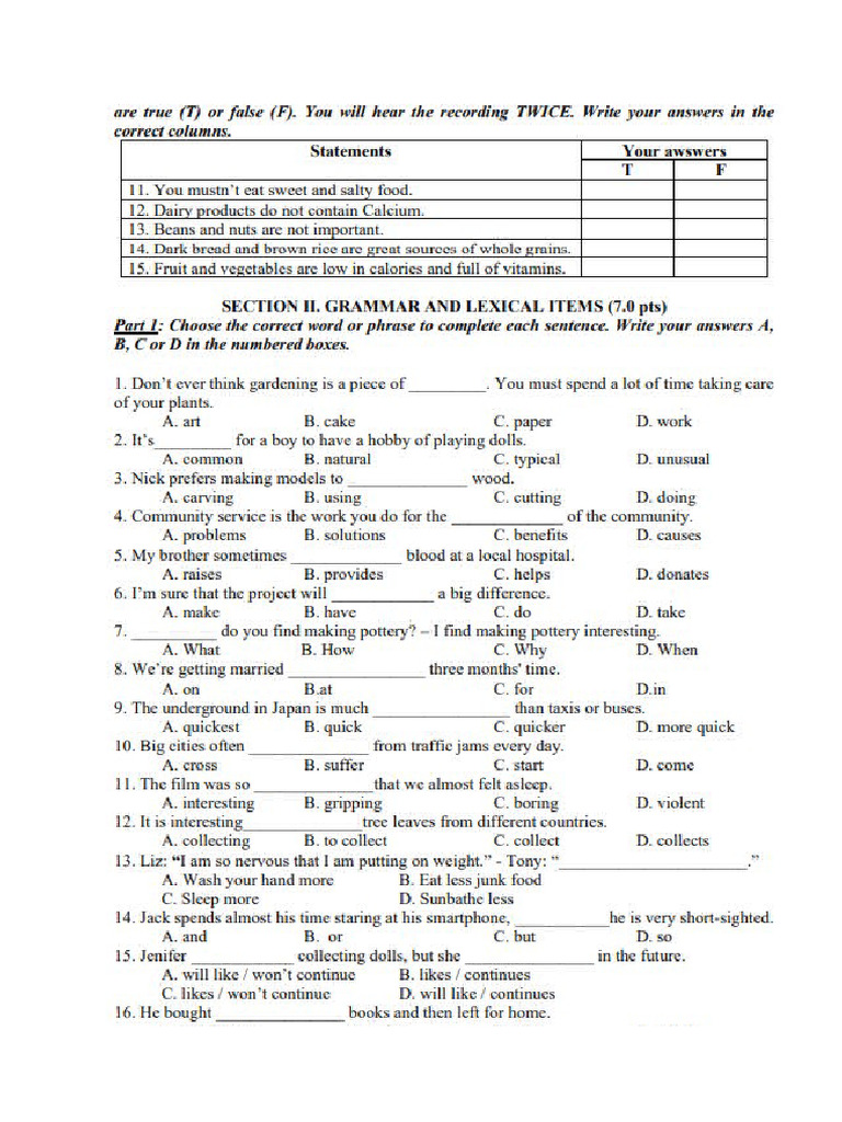 HSG Anh 7 Huyện Hương Khê 2023-2024 | PDF