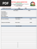 MYSAFA Team Sheet v2021 | PDF