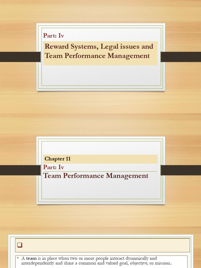 L11 - Managing Team Performance | PDF | Learning | Intelligence