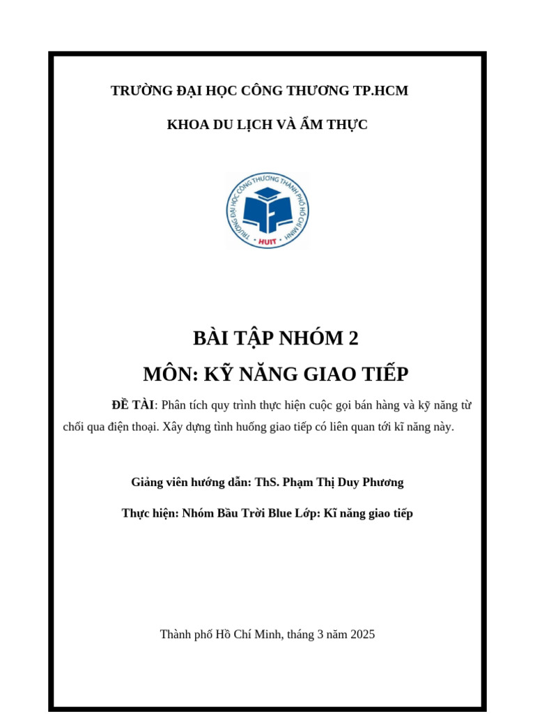 Tieu luan KNGT | PDF