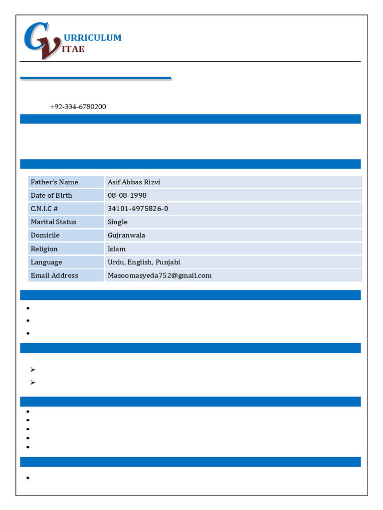 Masooma Zehra, Asif Abbas Rizwi | PDF
