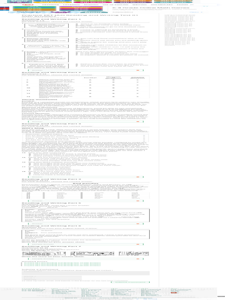 KET A2 Reading & Writing Test 01 | PDF | Museum | Giant Panda