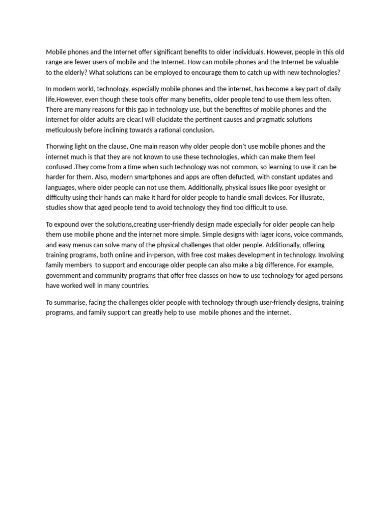 Empowering Seniors with Technology | PDF
