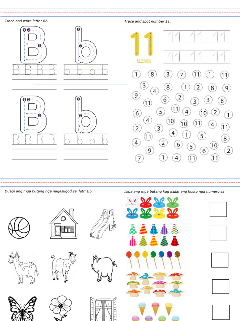 Letter BB & Number 11 | PDF