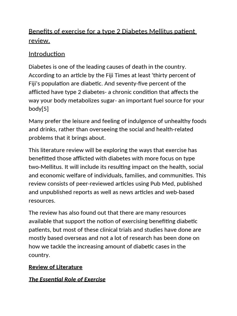 Exercise Benefits for Type 2 Diabetes | PDF | Diabetes | Insulin Resistance