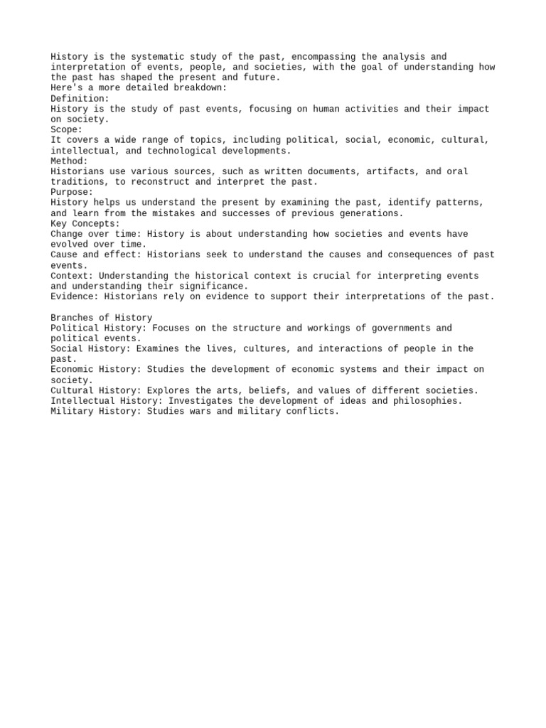 Understanding the Study of History | PDF