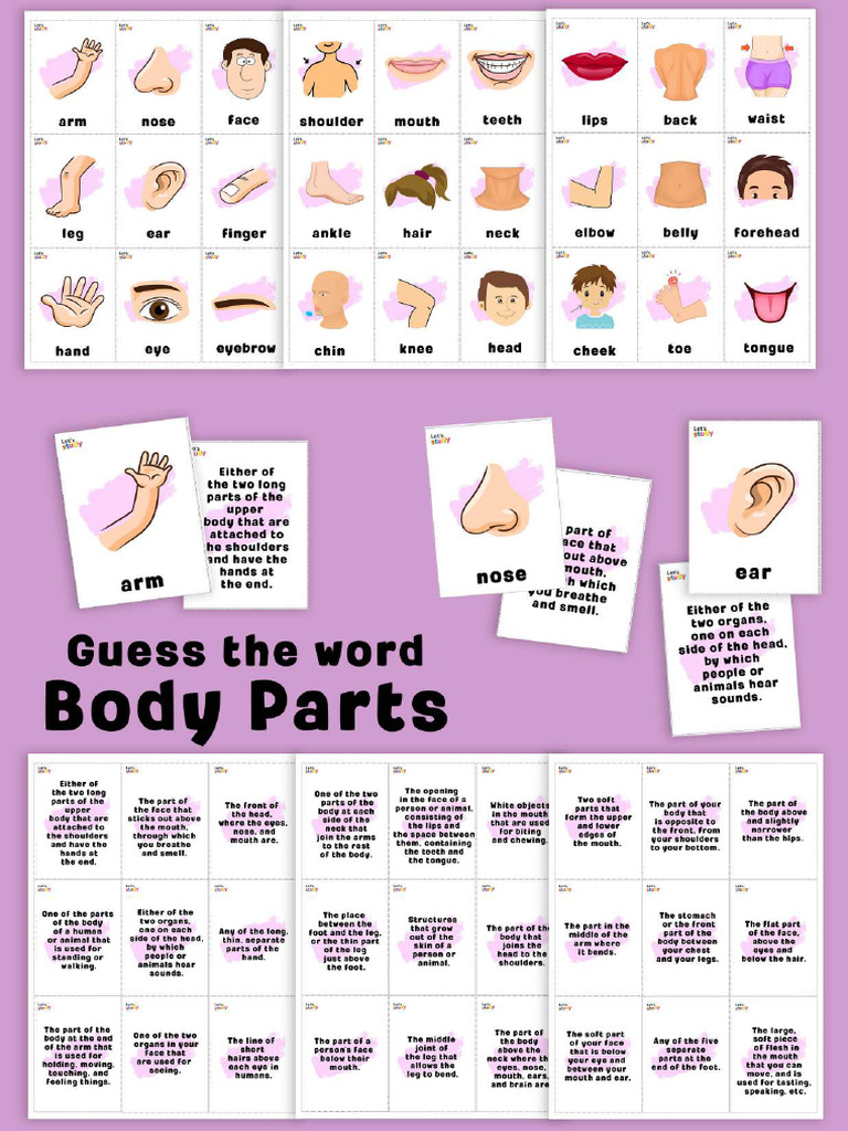 Body parts .Guess the word. | PDF