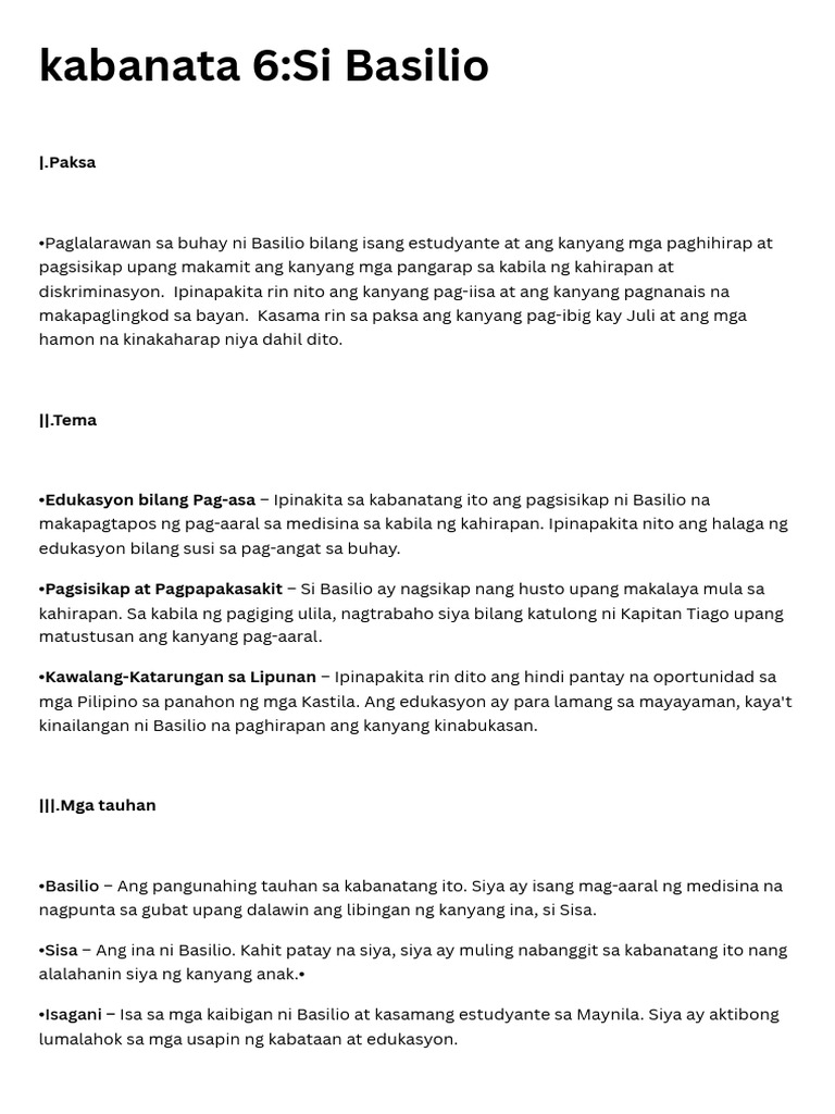 kabanata-6Si-Basilio 20250309 093358 0000 | PDF