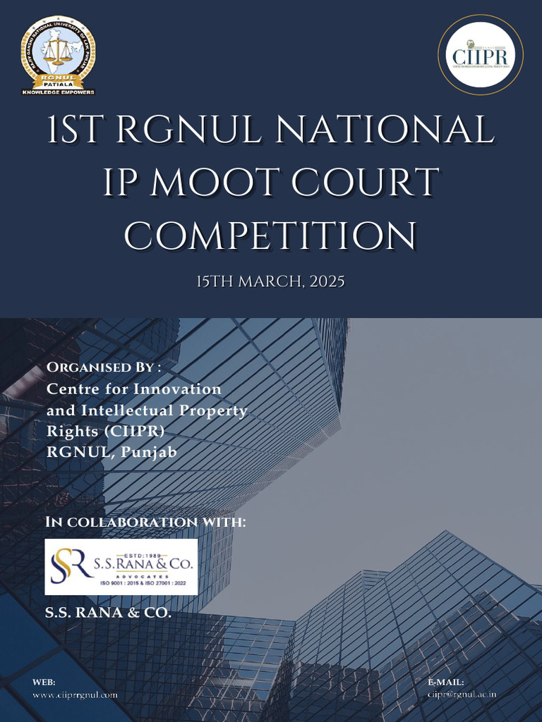 IP MOOT BROCHURE 3 Compressed | PDF | Mootness | Regulatory Compliance