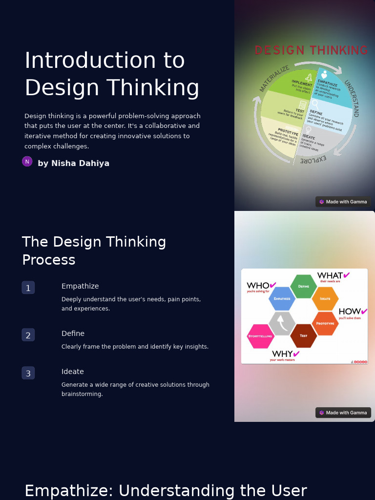 Introduction To Design Thinking | PDF | Design Thinking | Thought