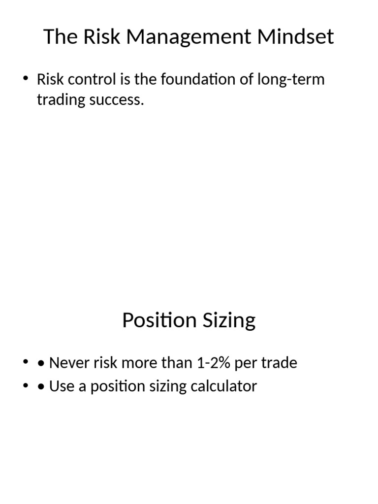 Risk Management Mindset | PDF