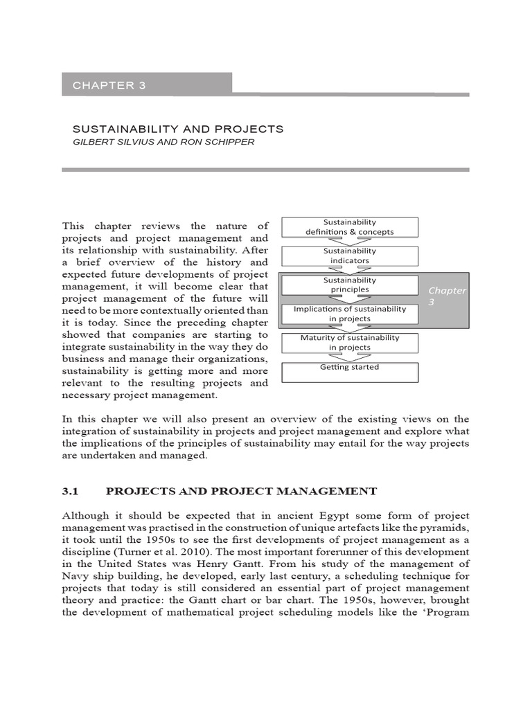Sustainability in Project Management - (3 Sustainability and Projects ...