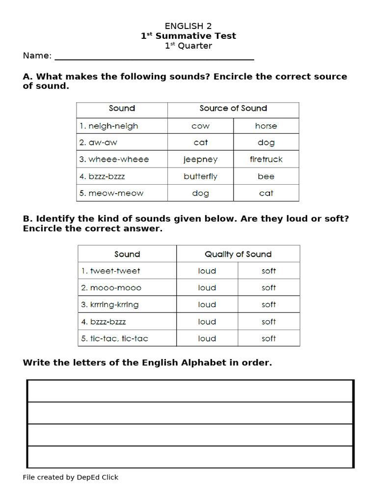 ENGLISH2_ST1_Q1 | PDF