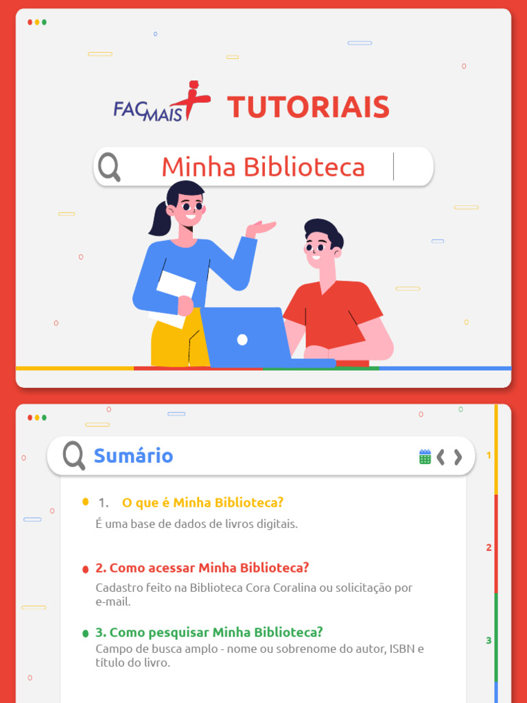 Tutorial Minha Biblioteca | PDF | Bibliotecas | Livros