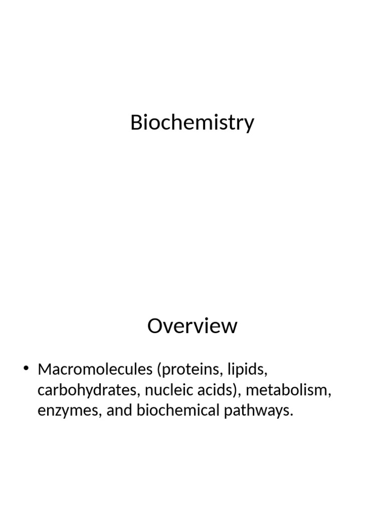 Biochemistry | PDF