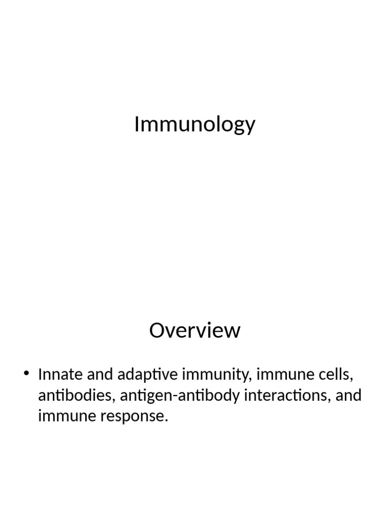 Immunology | PDF