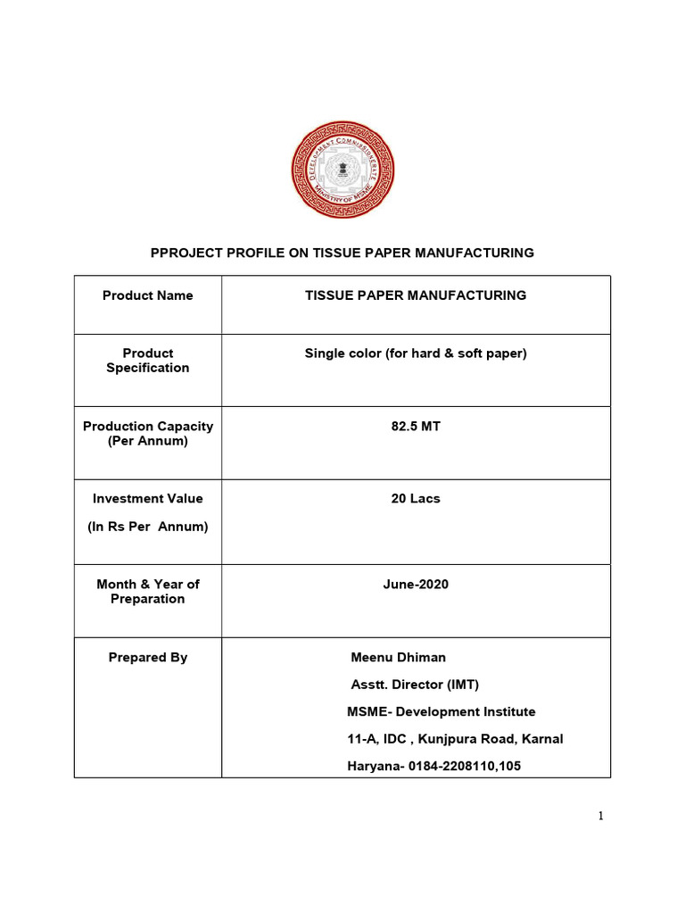 Paper Napkin | PDF | Financial Accounting | Printing Materials