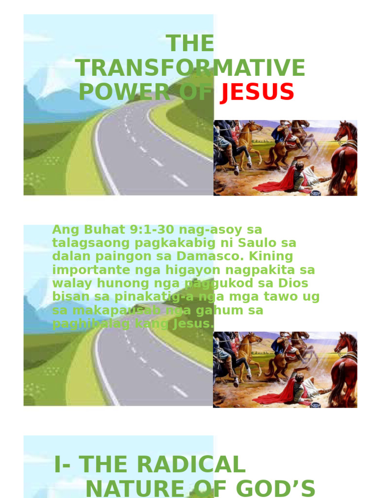 Transformative Power of Jesus | PDF