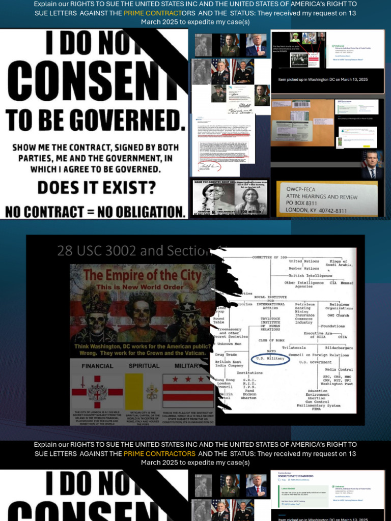 Sue Letters Against The ORS AND THE STATUS: They Received My Request On ...