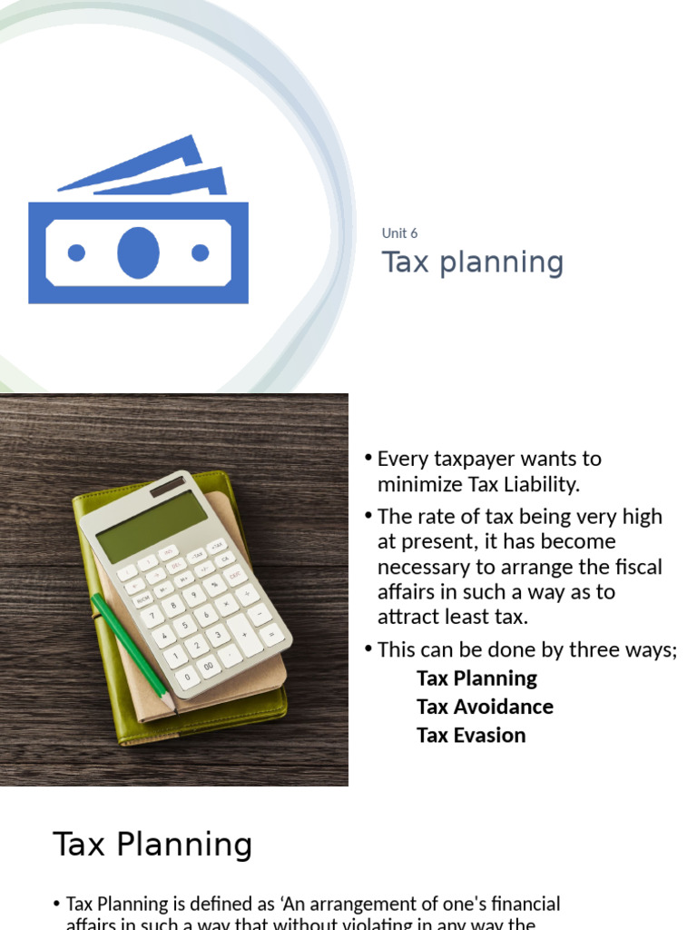 Tax Planning | PDF | Taxes | Tax Avoidance