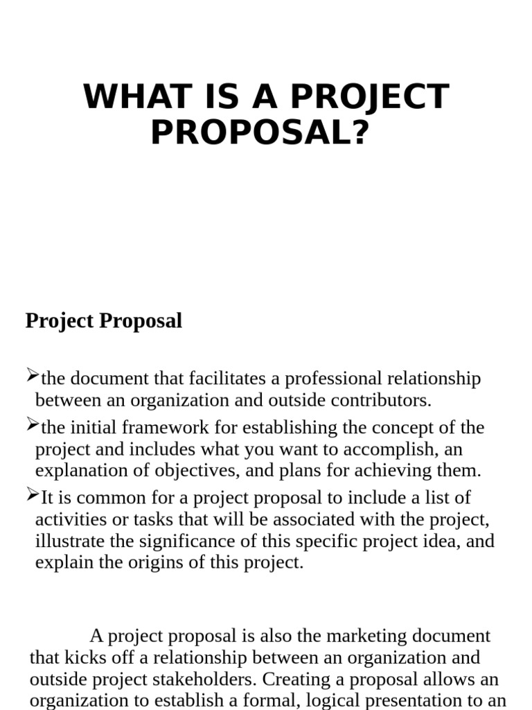 What Is A Project Proposal | PDF | Business | Economies