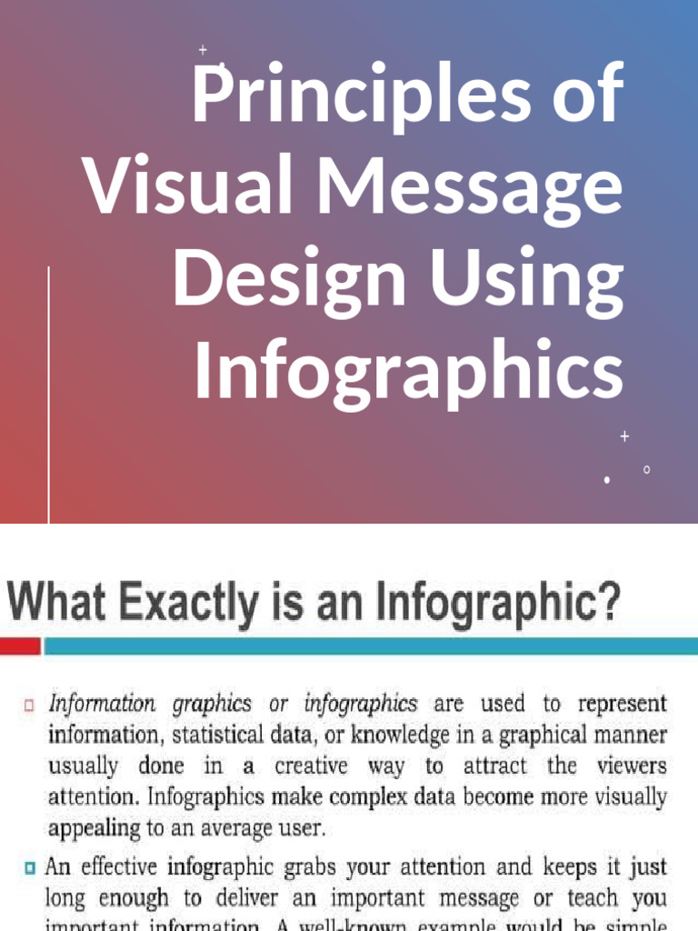Principles of Visual Message Design Using Infogrpahics | PDF