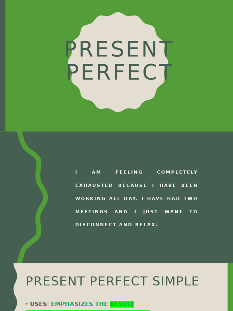 Understanding Present Perfect Tenses | PDF | Language Families ...
