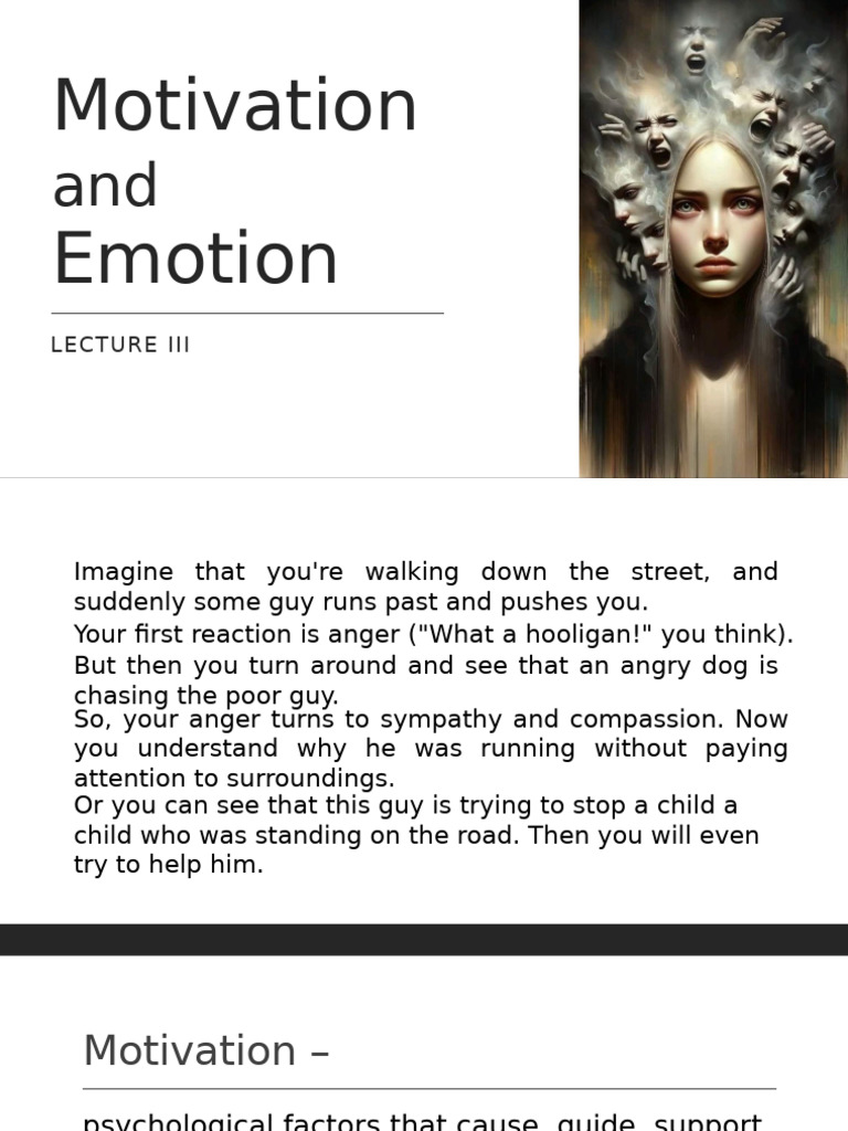Psychology Lecture 3 | PDF | Emotions | Motivational