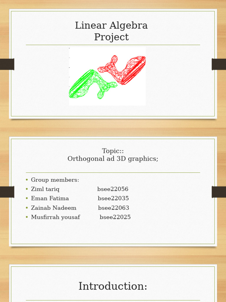 Linear Algebra Slides | PDF | Linear Algebra | 2 D Computer Graphics