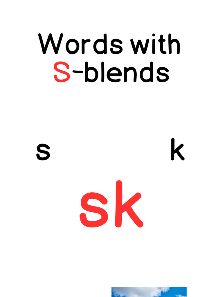 S - Blend Words | PDF